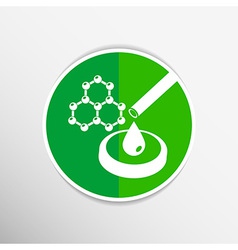 Organic chemistry logo set Royalty Free Vector Image