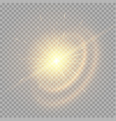 Golden star explodes in the sky Royalty Free Vector Image
