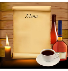 Coffee menu background Royalty Free Vector Image