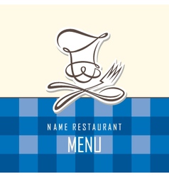 Food service catering logo icon for design menu Vector Image