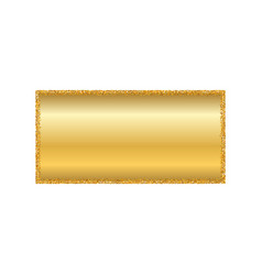 Frame gold sequins square glitter sparkle Vector Image
