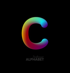 Colorful font - letter c Royalty Free Vector Image