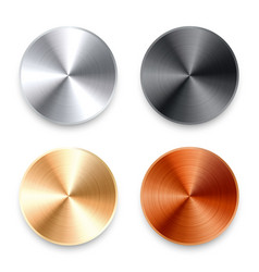 Metallic volume button icon Royalty Free Vector Image