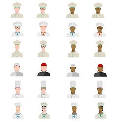 Set of different chef hats Royalty Free Vector Image