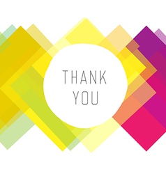Thank you card design Royalty Free Vector Image