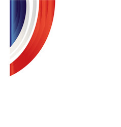 French flag symbolic frame Royalty Free Vector Image