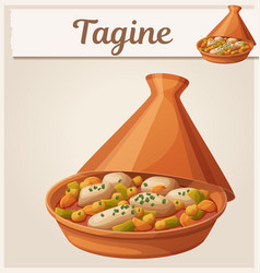 Tajine house or tagine logo on black background Vector Image
