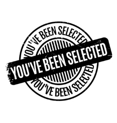 You have Been Selected rubber stamp Royalty Free Vector