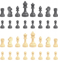 Black chess pieces with names Royalty Free Vector Image - VectorStock