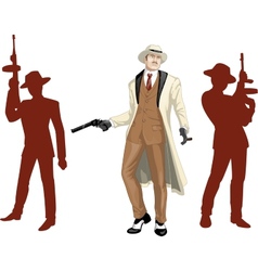 Gangster mafia Royalty Free Vector Image - VectorStock