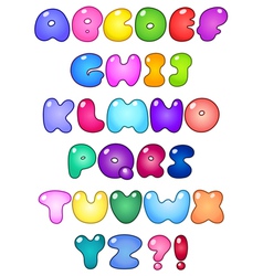Bubble letters Royalty Free Vector Image - VectorStock