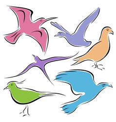 Bird designs Royalty Free Vector Image - VectorStock