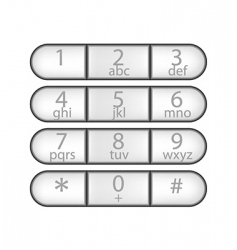 Phone & Number Vector Images (over 2,500) - VectorStock