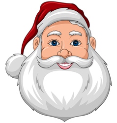 Angry Santa Claus Face Side View Royalty Free Vector Image