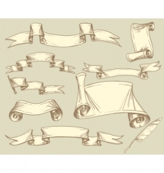 Torn ribbon banners Royalty Free Vector Image - VectorStock