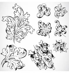 Vintage traced woodcut Royalty Free Vector Image