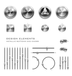 Metallic volume button icon Royalty Free Vector Image