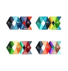 Colorful origami paper graph infographic Vector Image by Sarunyu_foto ...