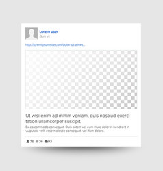 Instagram empty photo frame isolated Royalty Free Vector