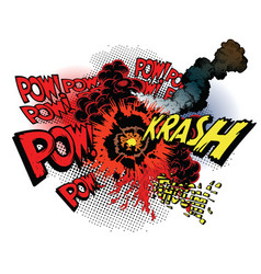 Graffiti elements explosion Royalty Free Vector Image - VectorStock