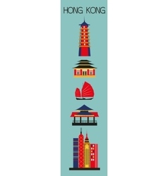Outline Hong Kong banner Vector Image by Itsdesign - Image #7891126 ...