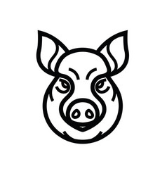 Wild hogs head Royalty Free Vector Image - VectorStock
