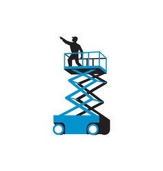 Scissor lift Royalty Free Vector Image - VectorStock
