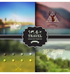 Blurred natural landscape Map on blurry background Royalty Free Vector ...