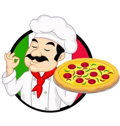 Cartoon baker Royalty Free Vector Image - VectorStock