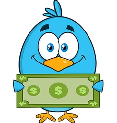 Cartoon rabbit with money Royalty Free Vector Image