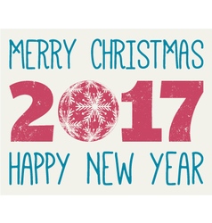 Merry Christmas sign and symbols decoration Vector Image