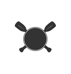 Set of kayak and canoe design elements Royalty Free Vector