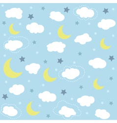 Baby boy elements blue background Vector Image by lemony - Image ...