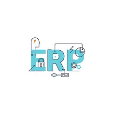 Erp stickers Royalty Free Vector Image - VectorStock