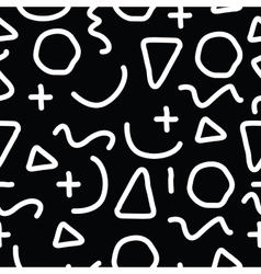 Seamless pattern with geometric graphic elements Vector Image