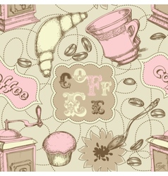 Coffee tea and cakes labels Royalty Free Vector Image - VectorStock