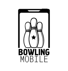 Retro Bowling Alley logos Royalty Free Vector Image