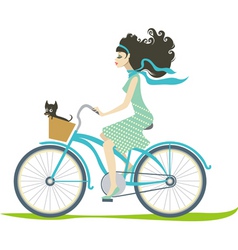 Fun riding bike Vector Image by Volha - Image #816080 - VectorStock