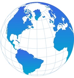 World map with continents Royalty Free Vector Image - VectorStock