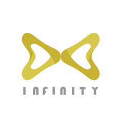 Infinity loop with line art style symbol Vector Image