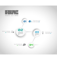 Infographic design template with gear chain Royalty Free Vector Image ...