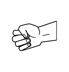 Raised fist held in protest Royalty Free Vector Image - VectorStock