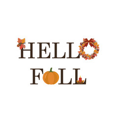 Autumn text box Royalty Free Vector Image - VectorStock
