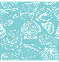 Seashells Pattern Background Royalty Free Vector Image - VectorStock
