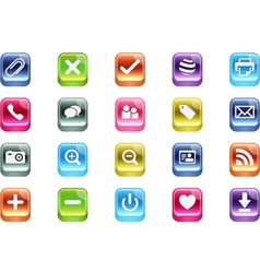 3d web icons Royalty Free Vector Image - VectorStock