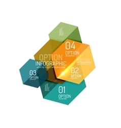 Infographic design template with gear chain Vector Image by DavidArts ...
