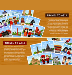 Travel to asian countries Royalty Free Vector Image