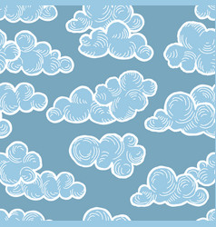 Retro clouds Royalty Free Vector Image - VectorStock