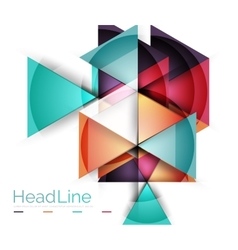 3d geometric abstract background Royalty Free Vector Image