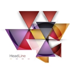 3d geometric abstract background Royalty Free Vector Image